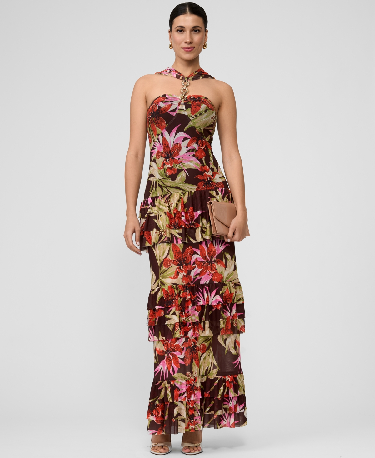 Click here for Rachel Rachel Roy Womens Solana Printed Tiered Ruf... prices