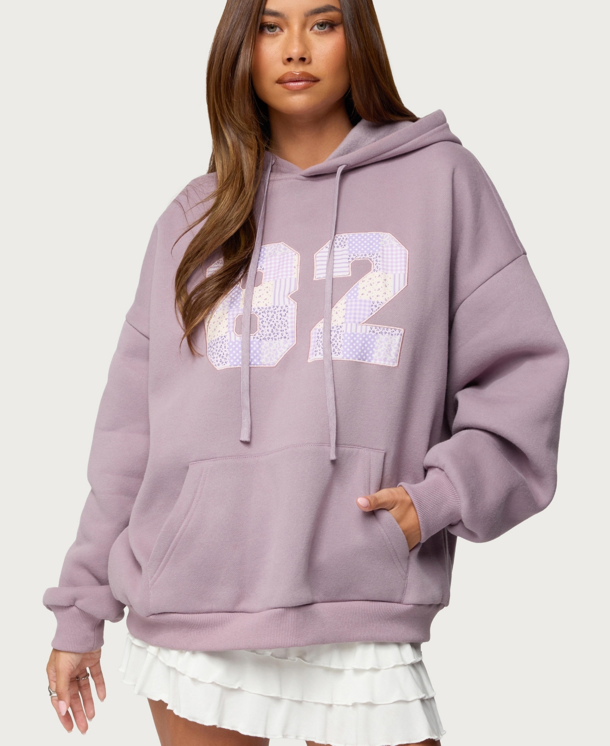 Click here for Edikted Womens 82 Oversized Hoodie - Purple prices
