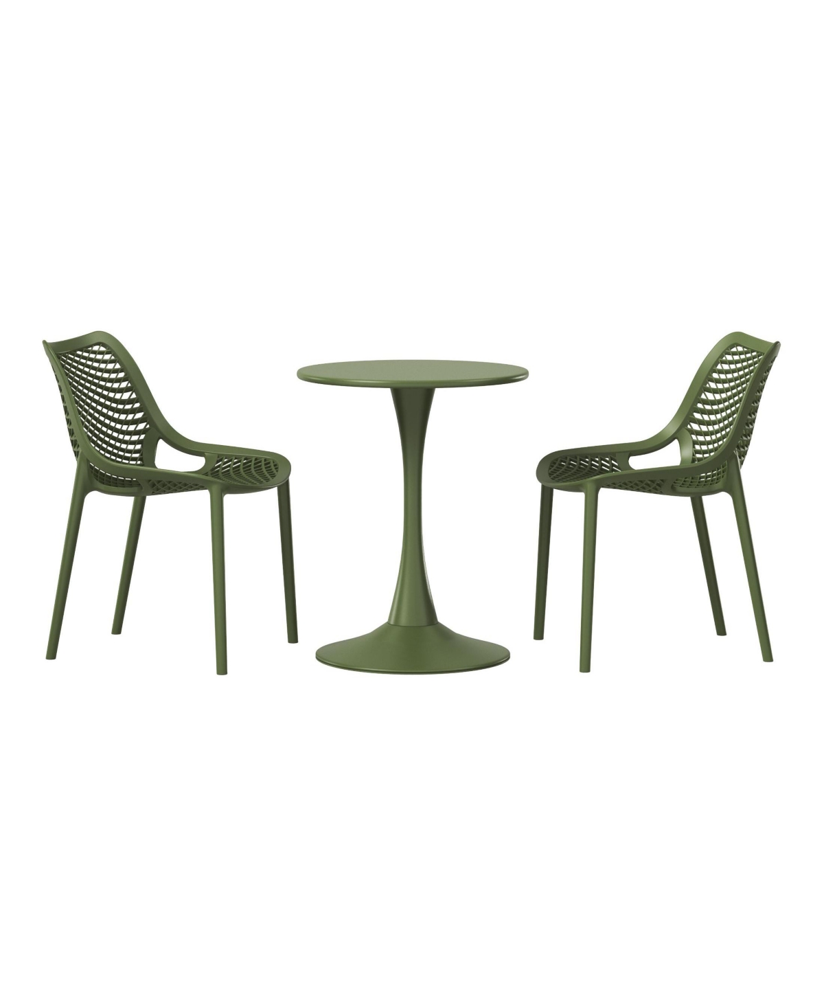 Click here for WestinTrends 3-Piece Outdoor Round Metal Dining Ta... prices