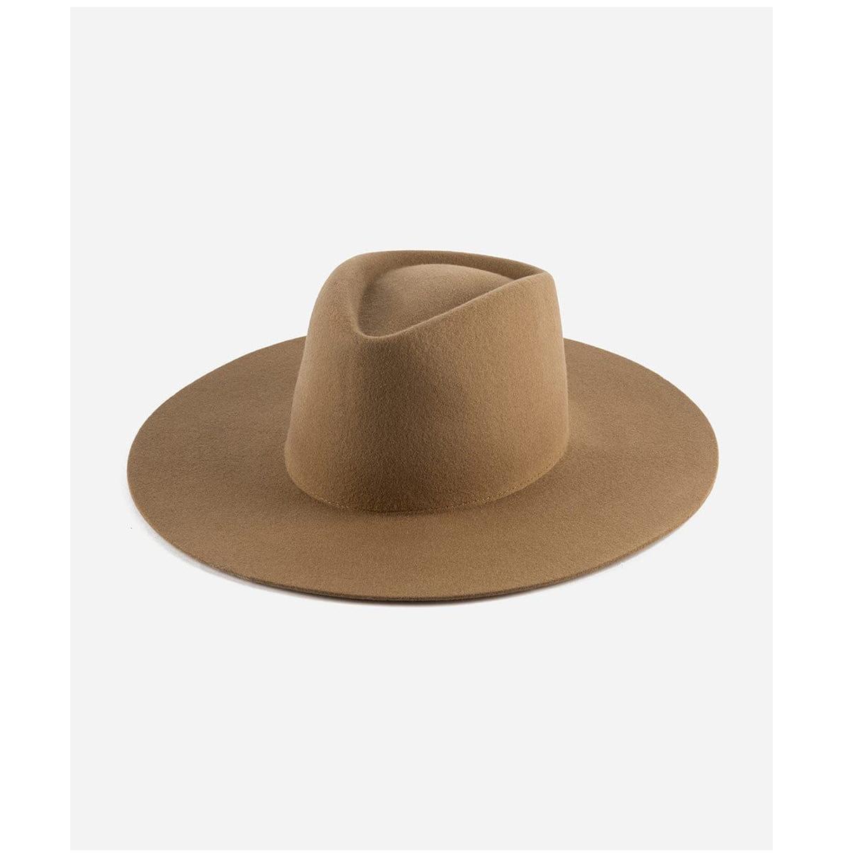 Click here for Dakota Wide Brim Felt Hat with Triangle Crown for... prices