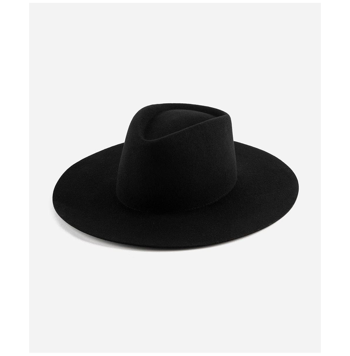 Click here for Dakota Wide Brim Felt Hat with Triangle Crown for... prices