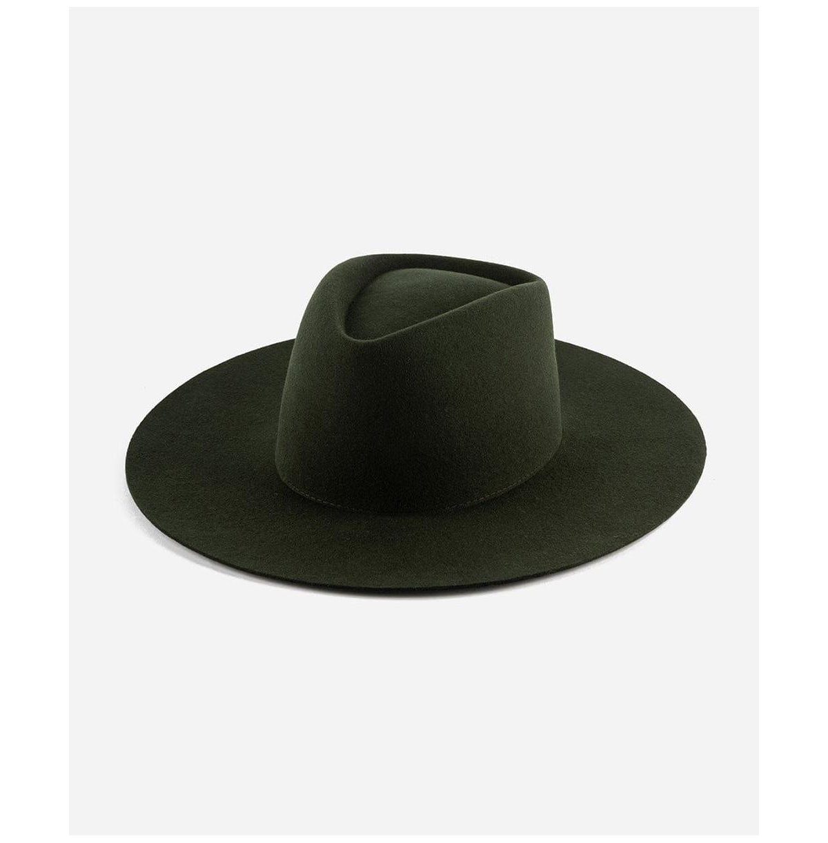 Click here for Dakota Wide Brim Felt Hat with Triangle Crown for... prices