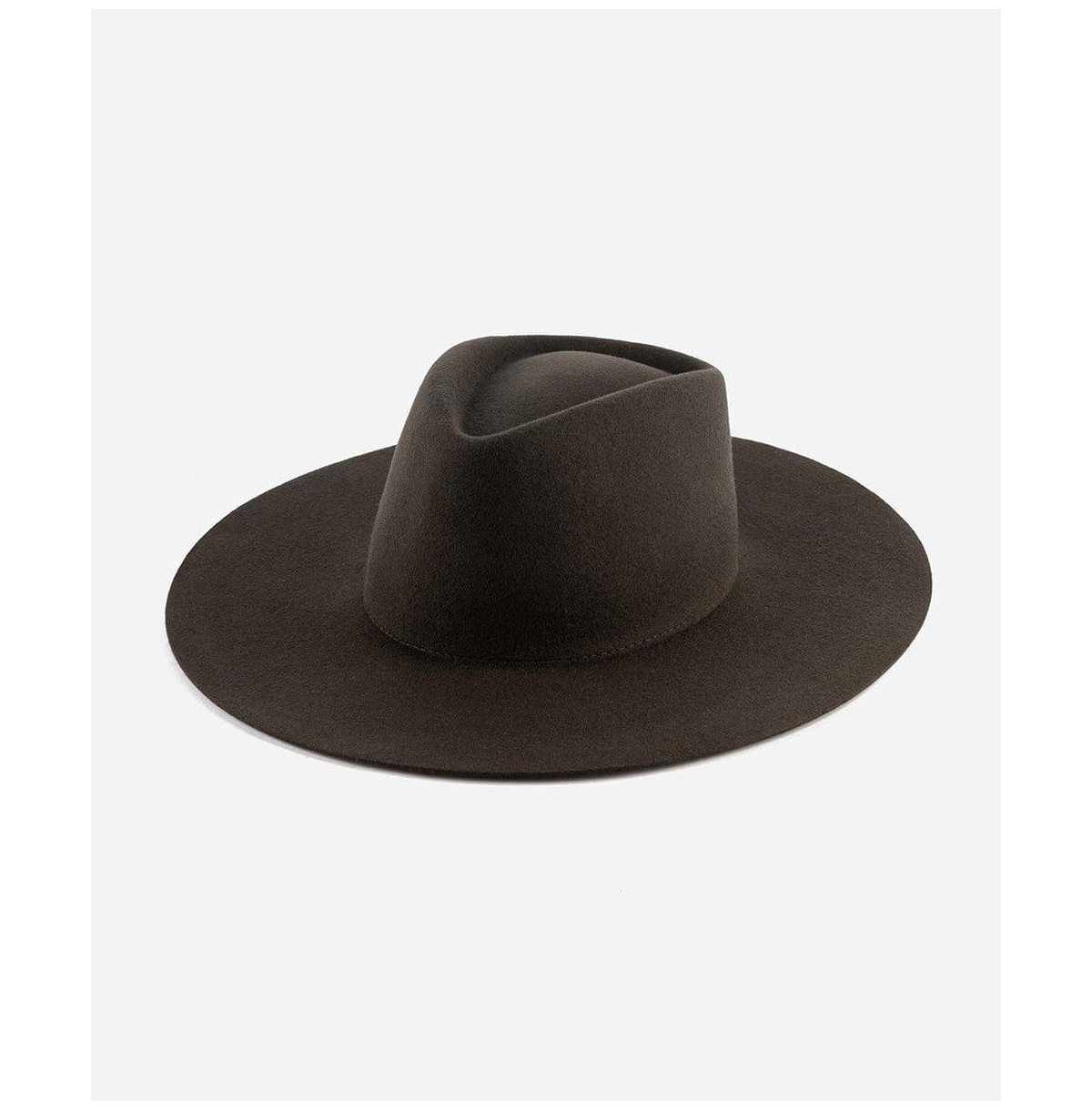 Click here for Dakota Wide Brim Felt Hat with Triangle Crown for... prices