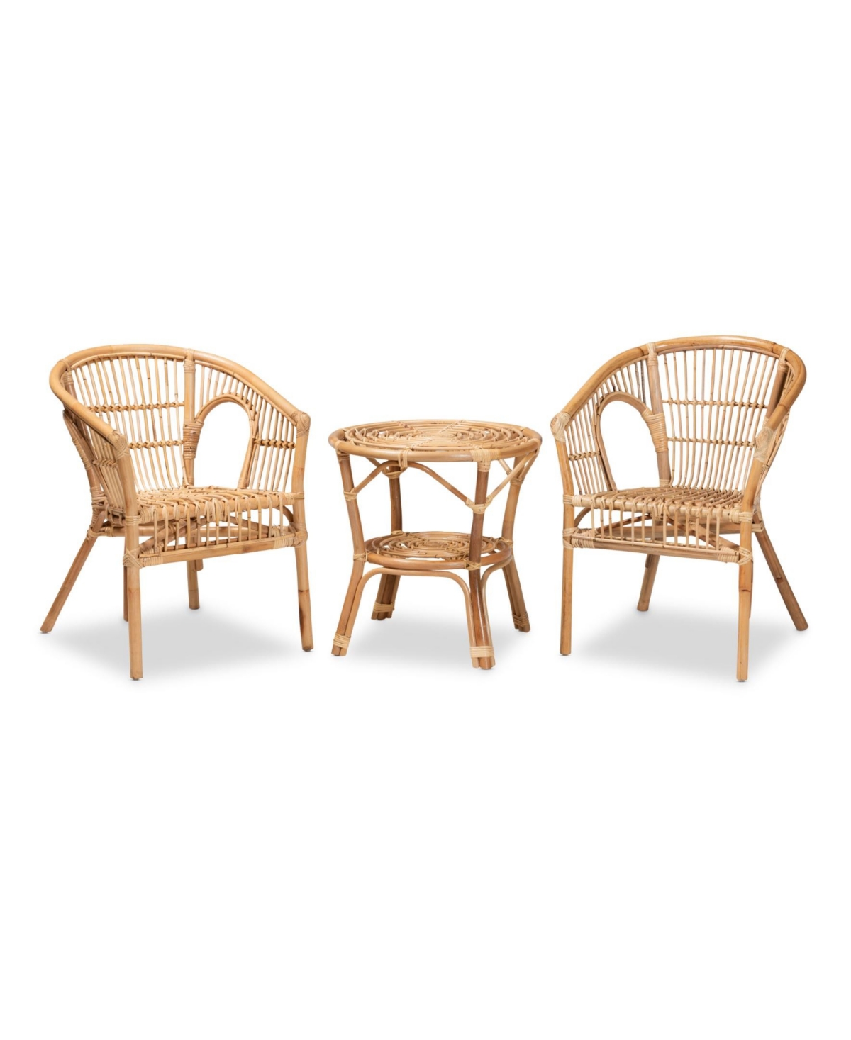 Click here for Baxton Studio Alleta 3-Pc. Rattan Bohemian Living... prices