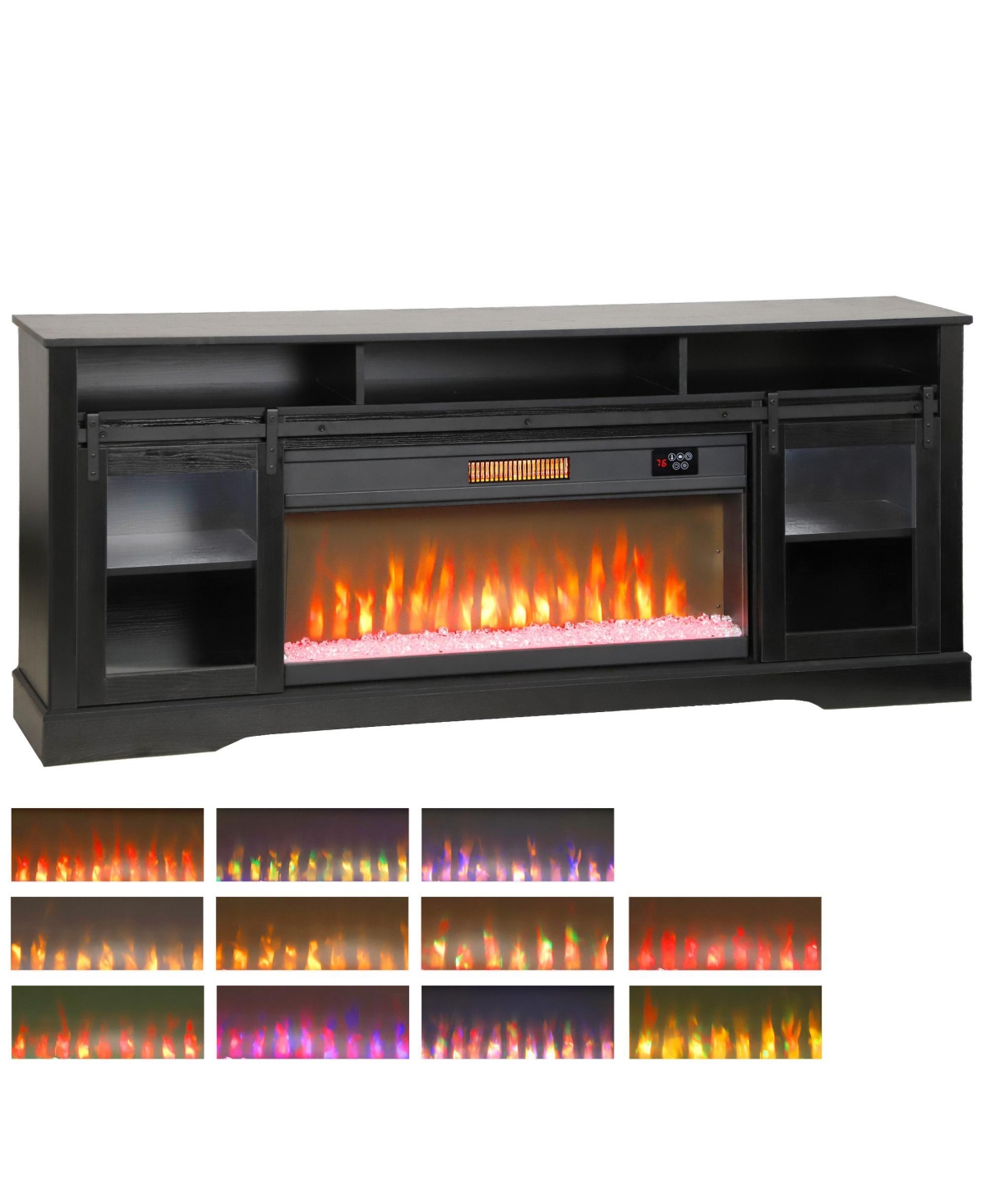 Click here for Homcom Modern Electric Fireplace Tv Sd for TVs Up... prices