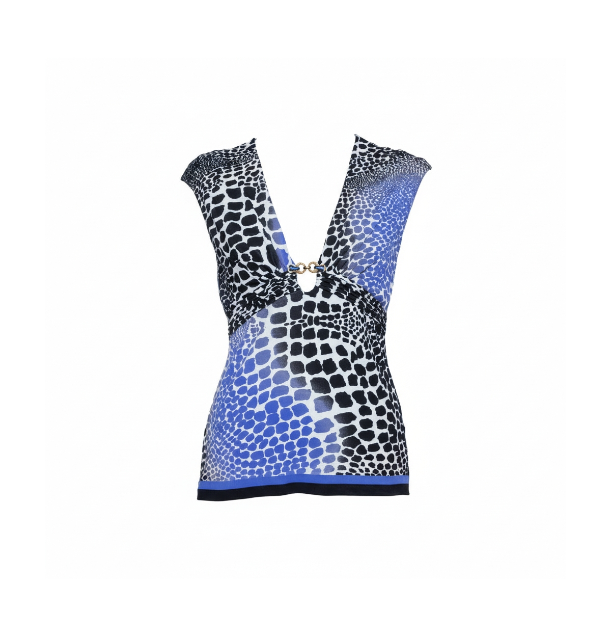 Click here for Pre-Owned Roberto Cavalli Womens Blue & Black Knit... prices