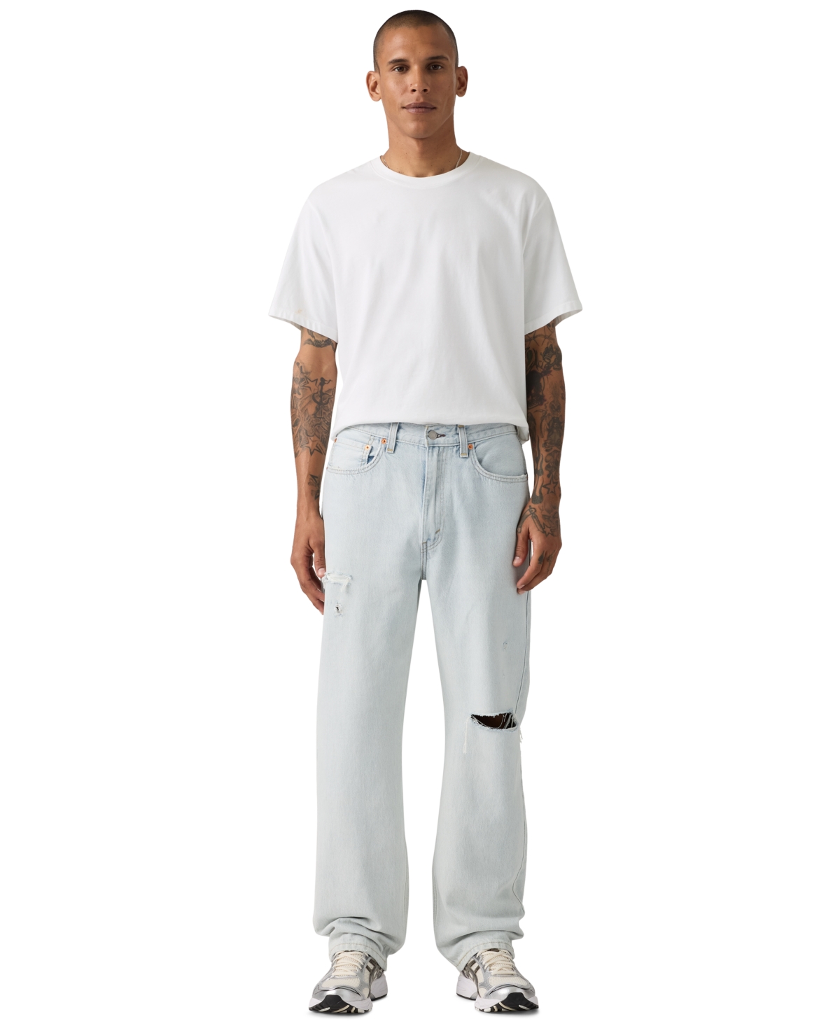 Click here for Levis Mens 565 Loose Straight Leg Jeans - Hint of... prices