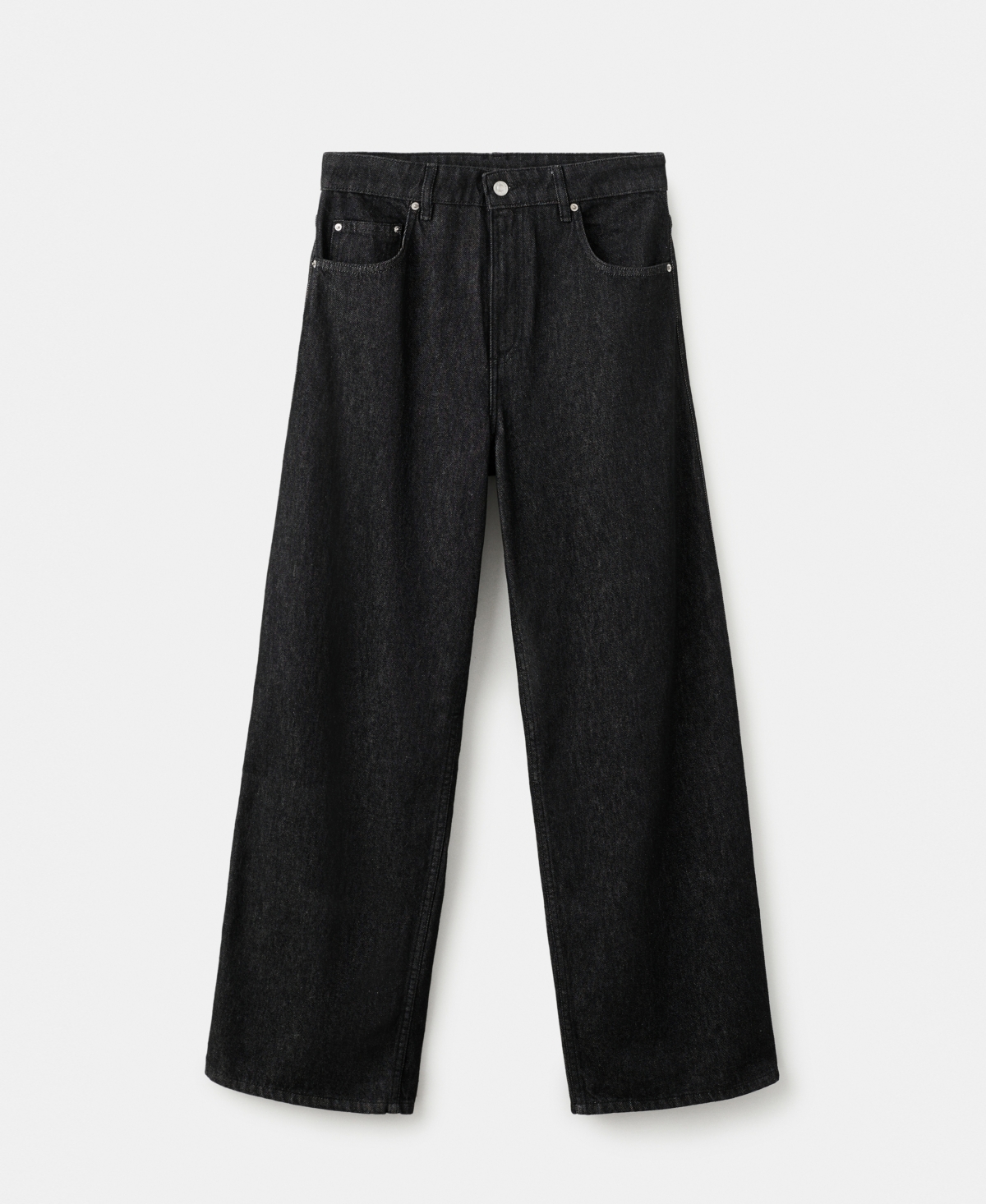 Click here for Mango Womens Low-Rise Barrel Jeans - Black prices