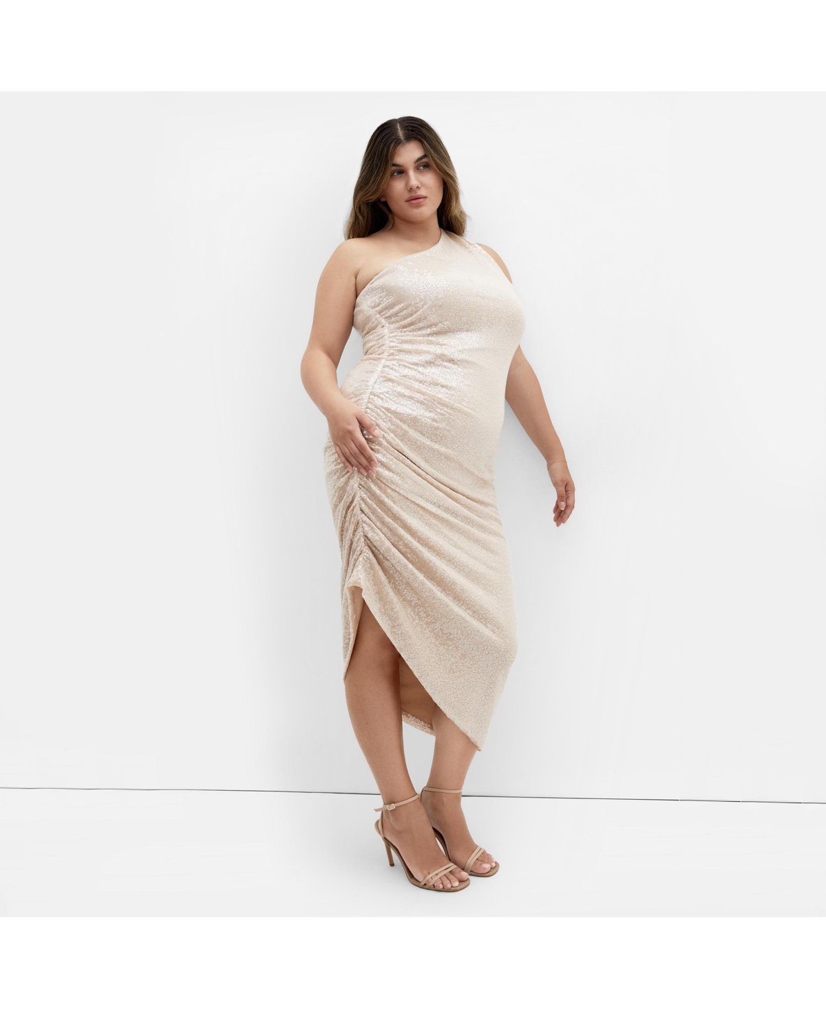 Click here for City Chic Womens Orbit Dress - Cream prices