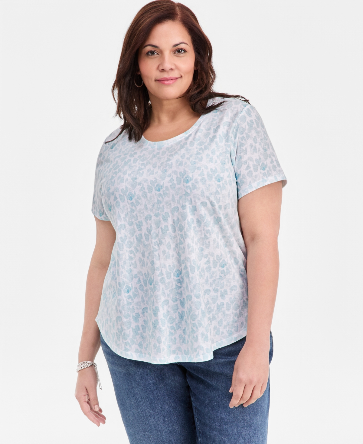 Click here for Style & Co Plus Size Perfect Short-Sleeve Open Cre... prices