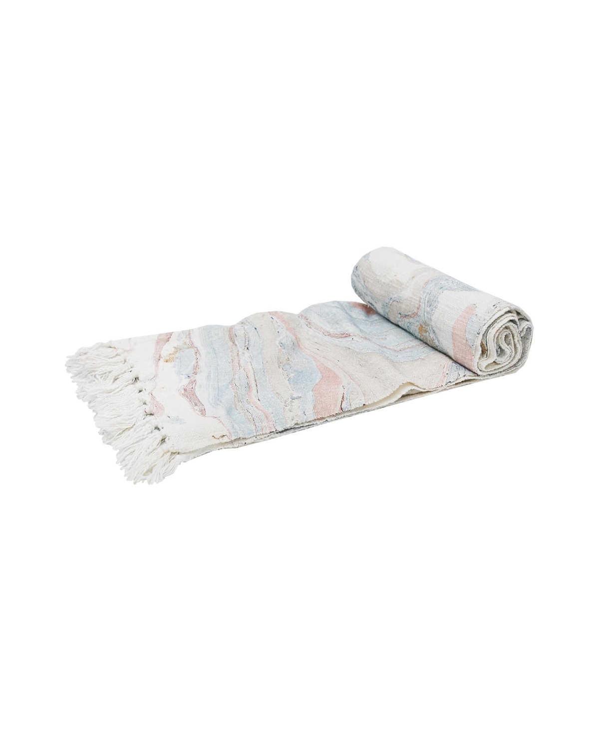 Click here for Elisabeth York Marble Rose Quartz Accent Throw Bla... prices