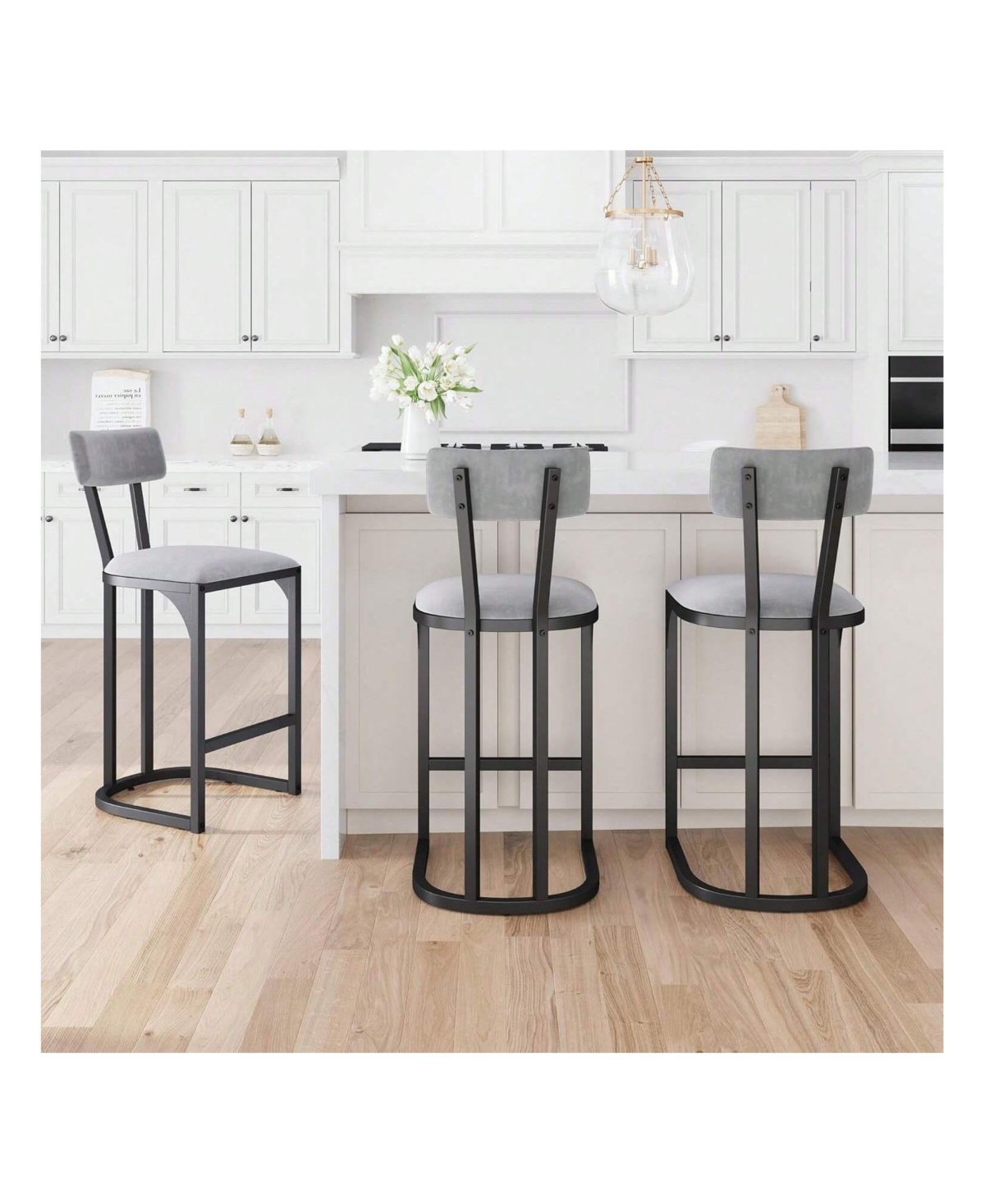 Click here for gaomon Home Bar Stools Set Of 2  Counter Height Ba... prices