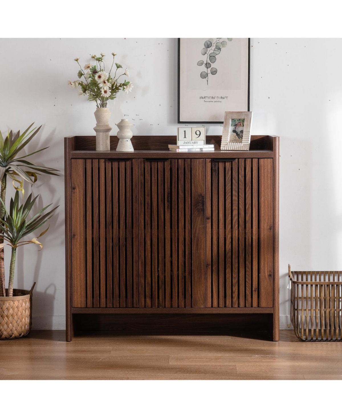 Click here for Streamdale Furniture Shoe Cabinet 5-Tier Shutter D... prices