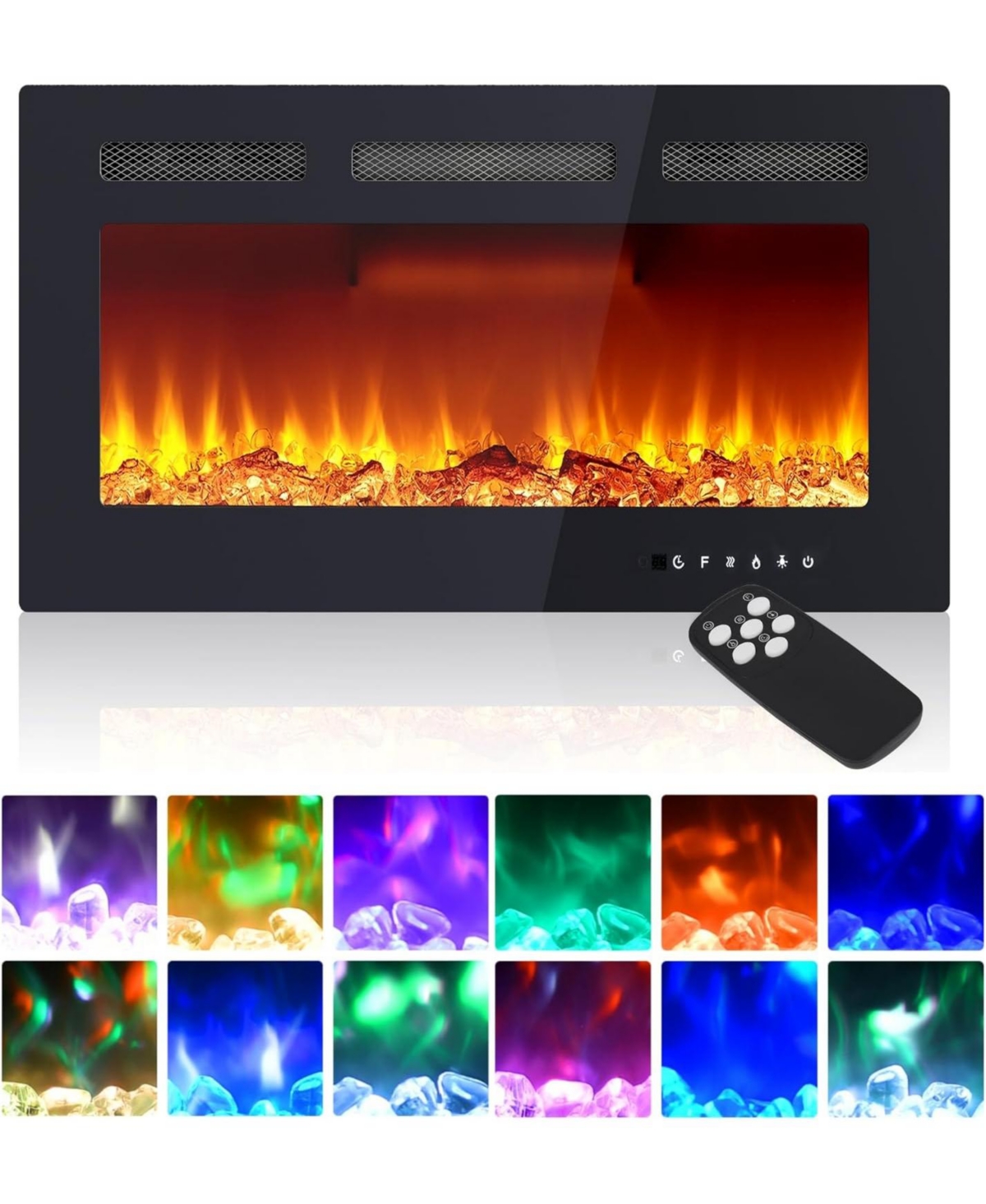 Click here for Gaomon 30" Wall Mounted Electric Fireplace He... prices