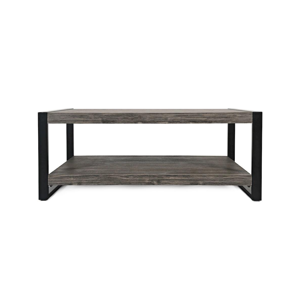 Click here for Jofran Pinnacle Modern Loft Iron and Wood Grey Cof... prices