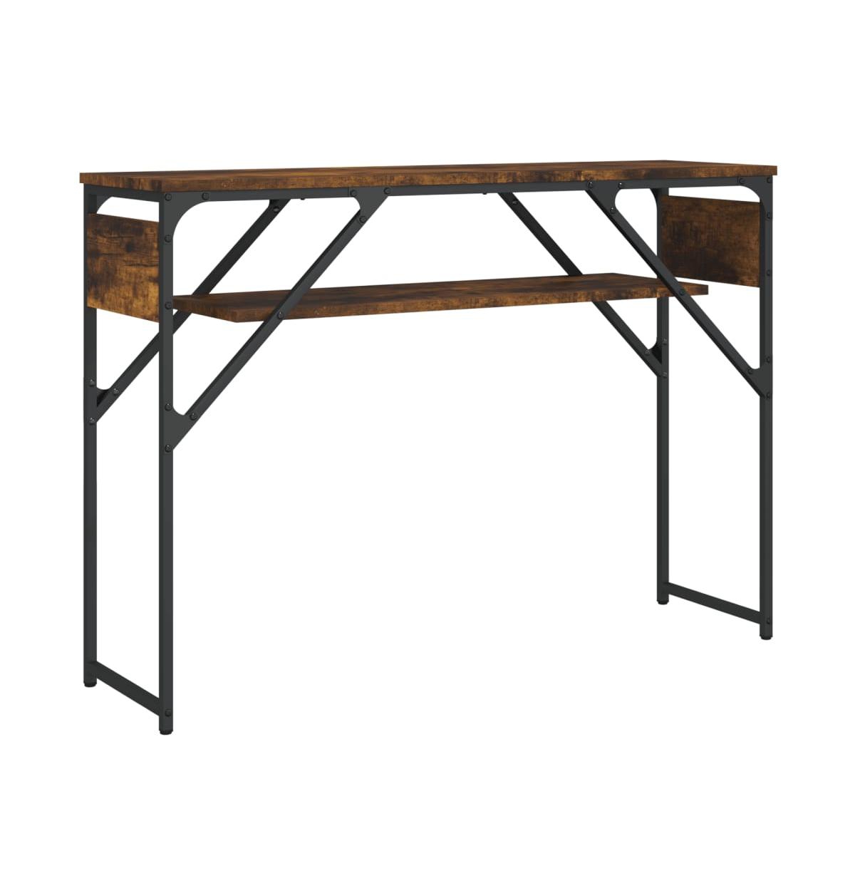 Click here for vidaXL Console Table Smoked oak Engineered wood  m... prices