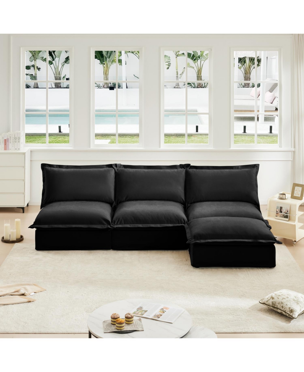 Click here for Streamdale Furniture Modular Armless Sectional Sof... prices
