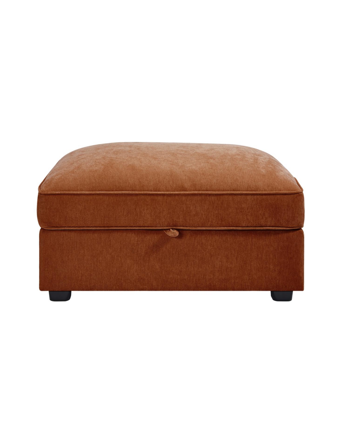 Click here for Streamdale Ottoman -chenille-Orange - Orange prices
