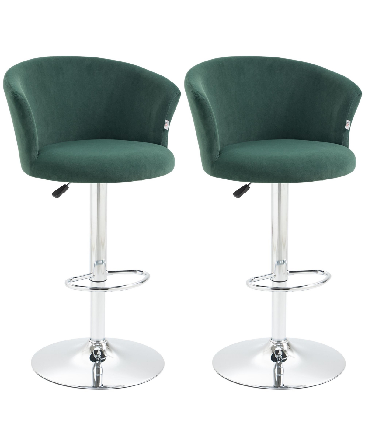 Click here for Homcom Adjustable Bar Stools Set of 2  Velvet Upho... prices