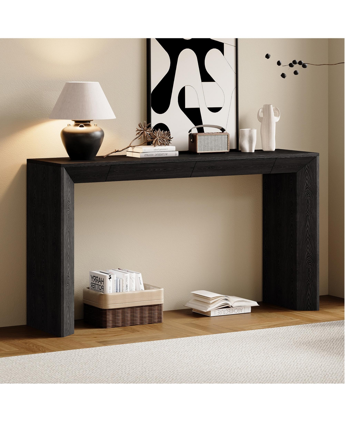 Click here for Lovmor 60" Modern Farmhouse Console Table wit... prices