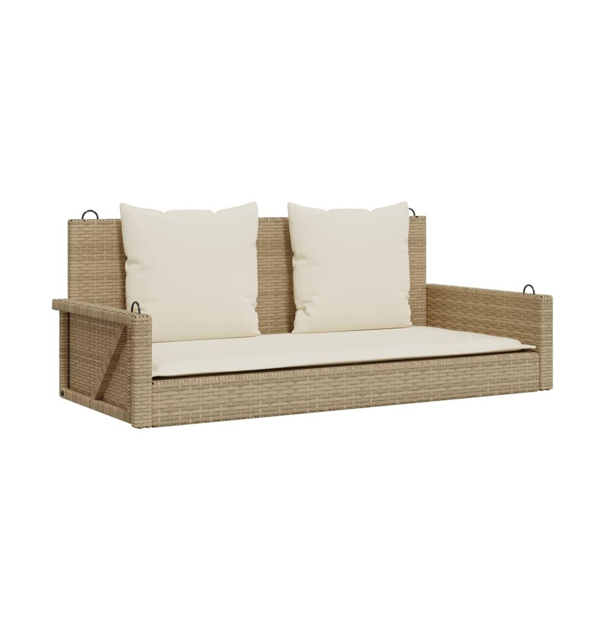 Click here for Swing Bench with Cushions Beige 46.9"x22"... prices