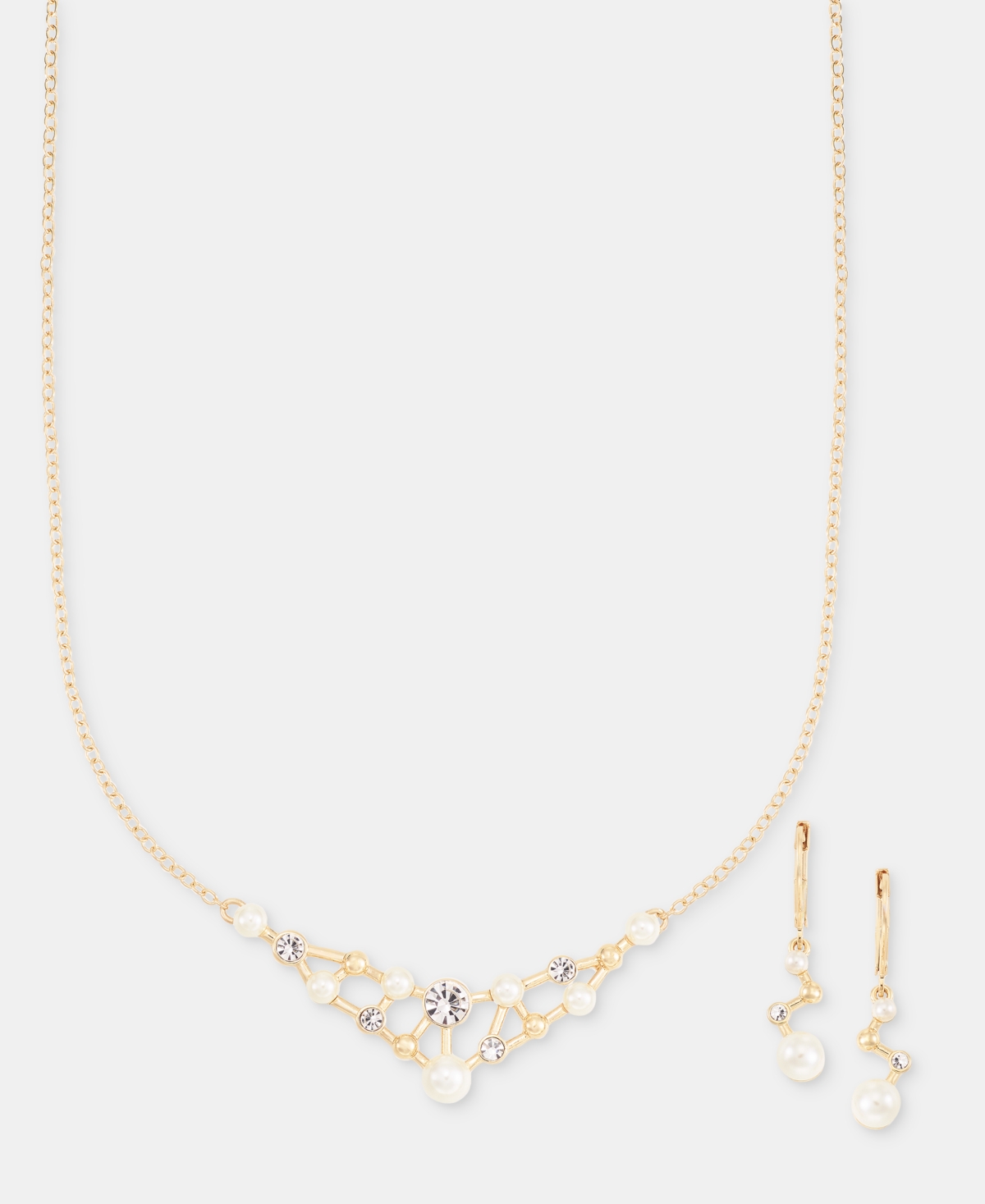 Click here for Anne Klein Stone Cluster Bar Statement Necklace &... prices