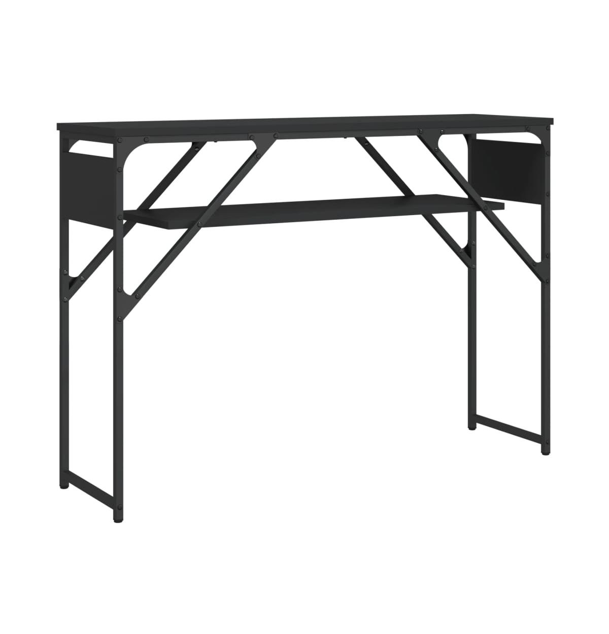 Click here for vidaXL Console Table Black Engineered wood Narrow... prices