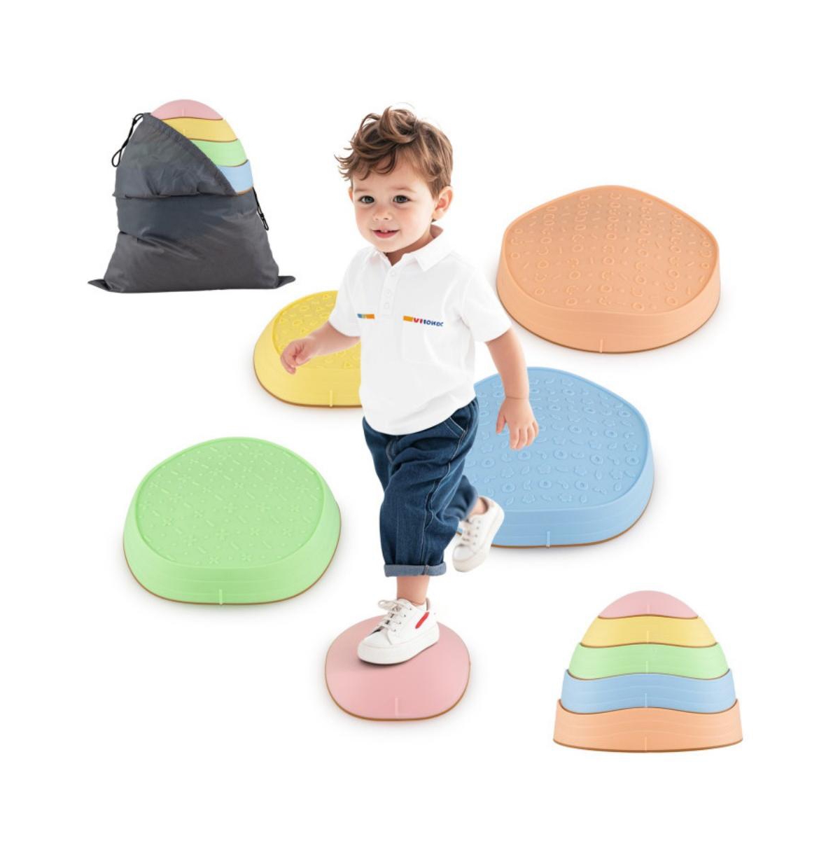 Click here for Hongge 5 Piece Kids Stepping Stones Set with Stora... prices