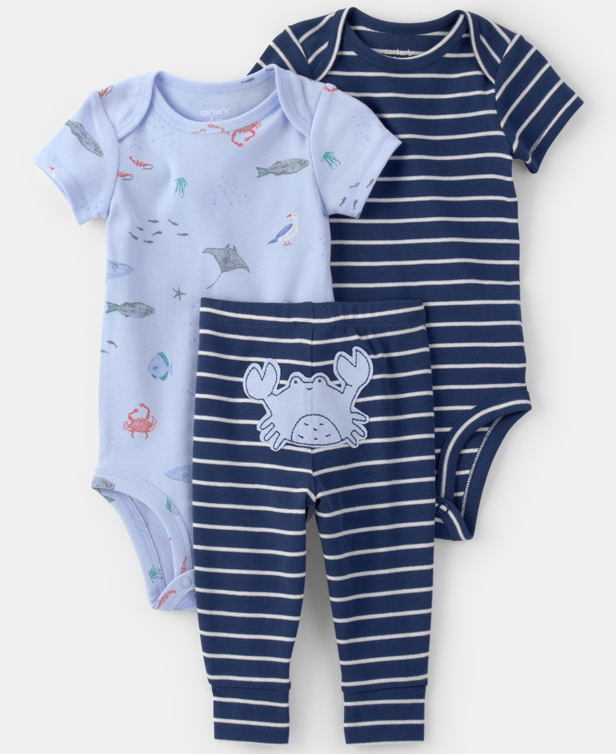 Click here for Carters Baby Boys Sea Animal Print Bodysuits and P... prices