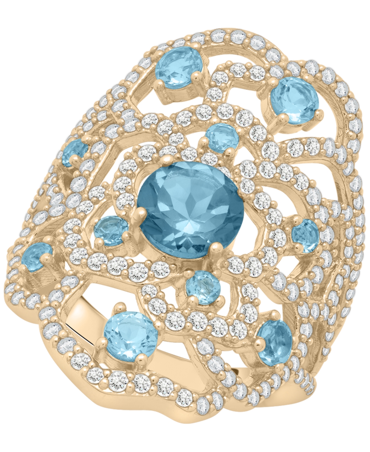 Click here for Macys Diamond (1 ct. t.w.)  London Blue Topaz (1 c... prices