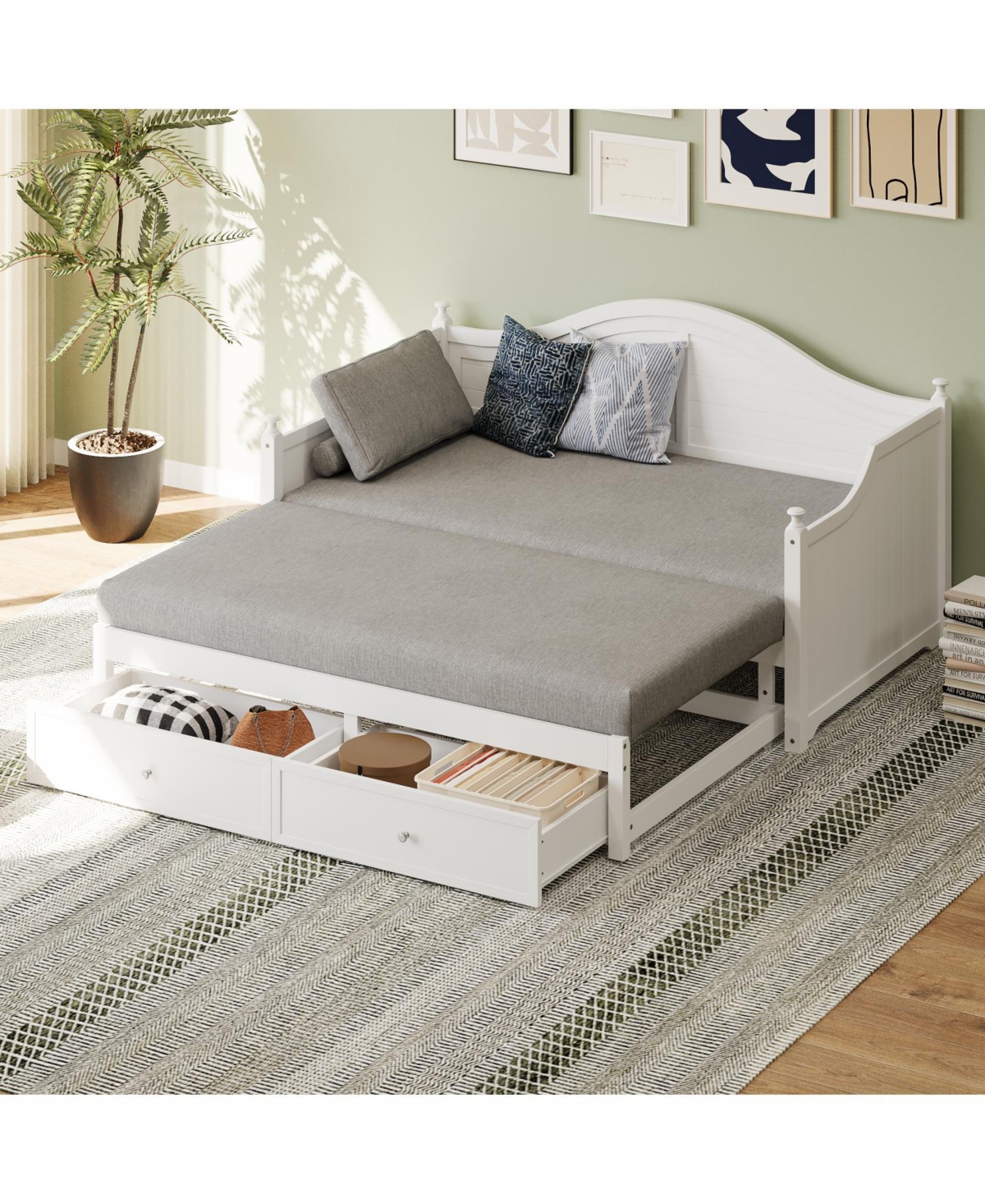 Click here for Streamdale Furniture Streamdale White Wooden Twin... prices