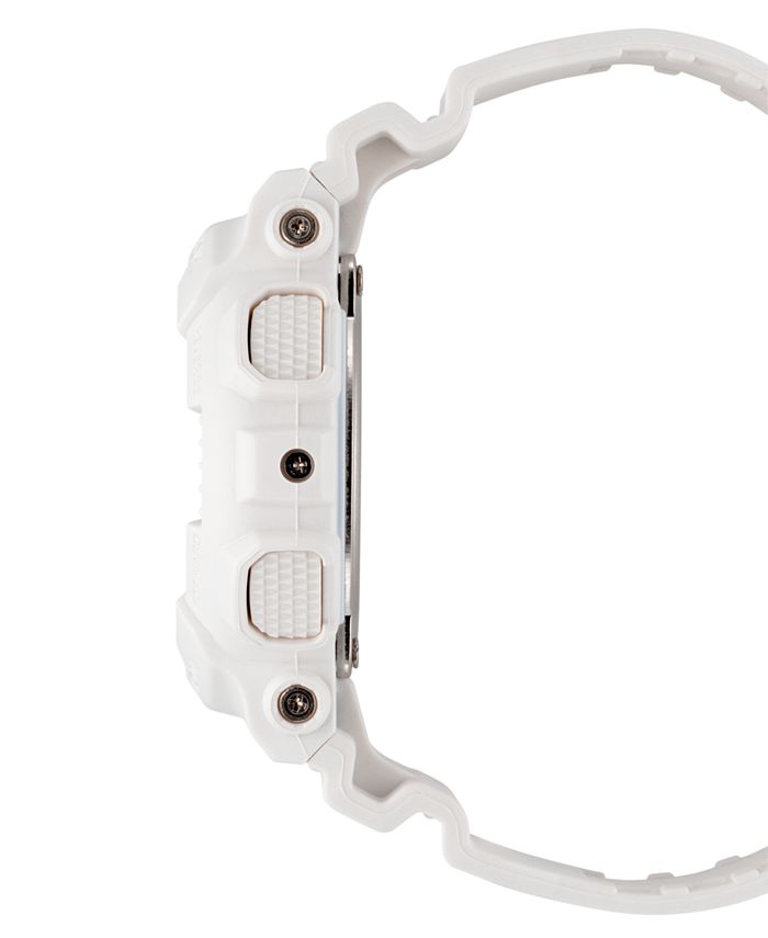 G-Shock Men's Analog-Digital Whiteout White Strap Watch 55x51mm GA110BC ...