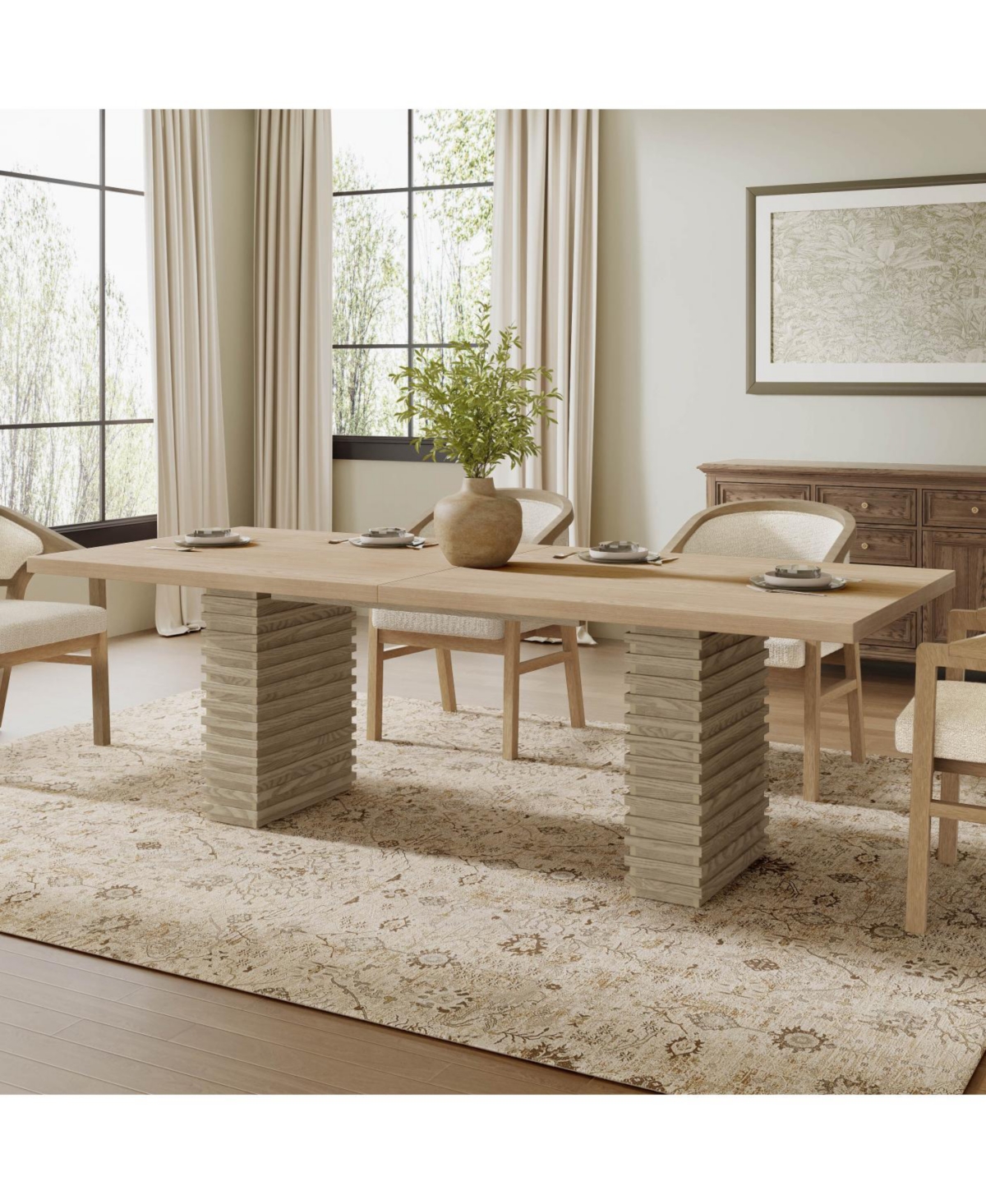 Click here for Streamdale Furniture Solid Wood Dining Table with... prices