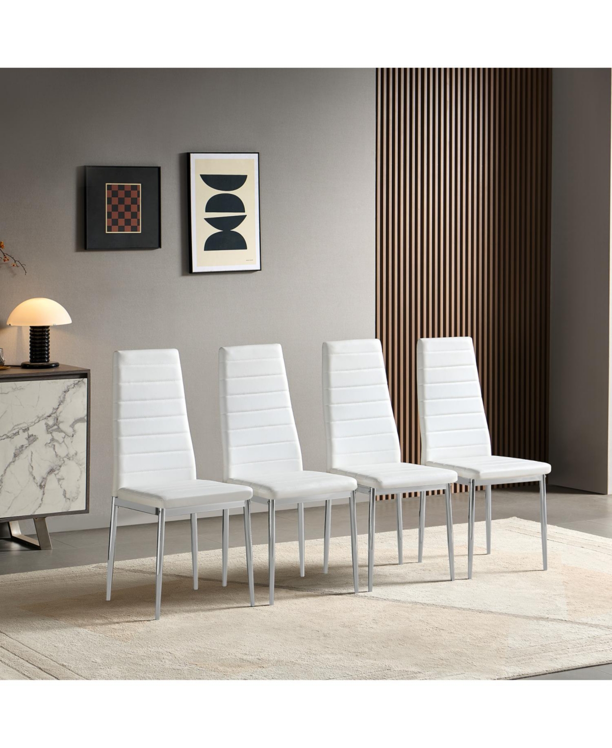 Click here for Streamdale Furniture Modern Pu Leather Dining Chai... prices