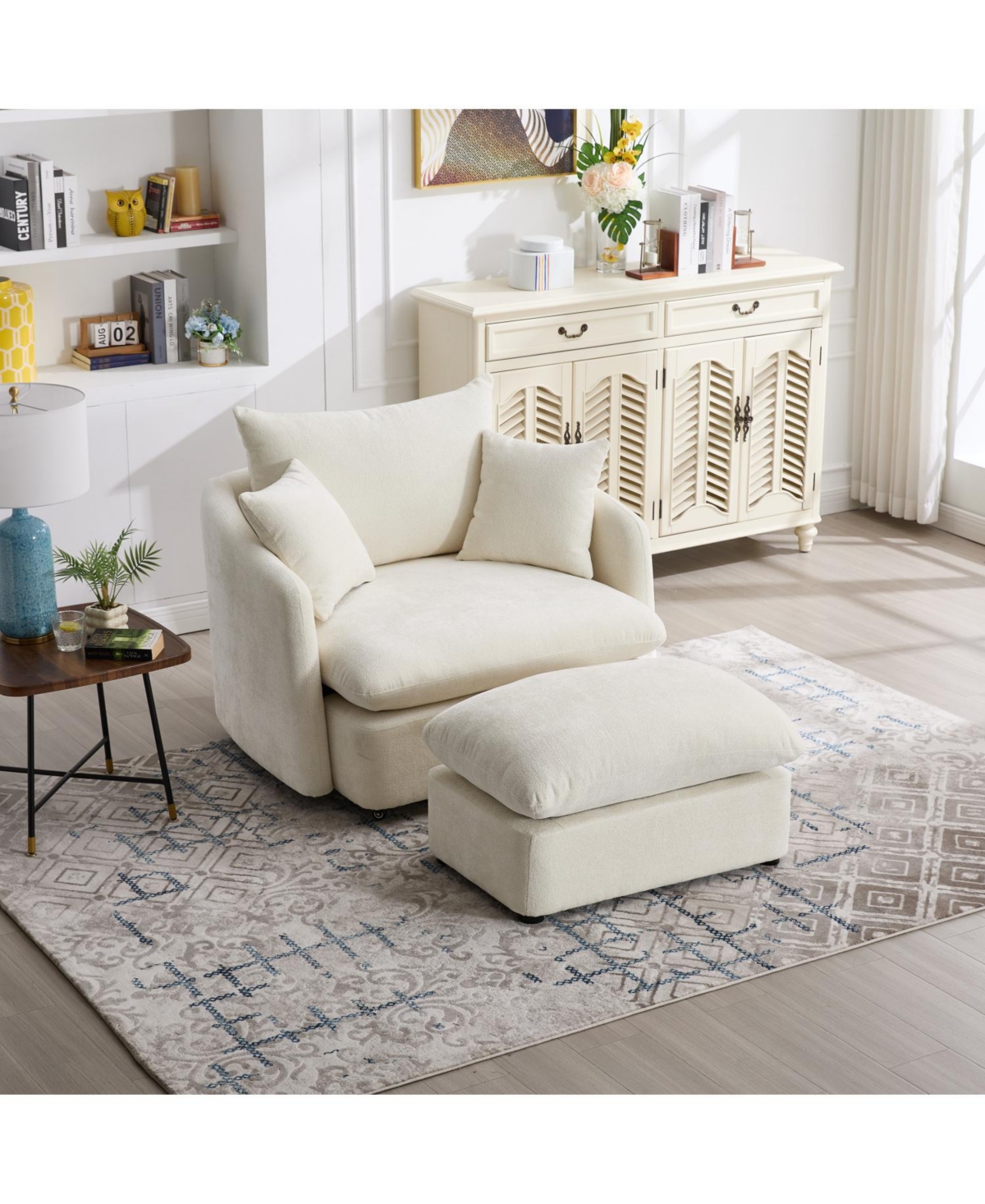 Click here for Streamdale Furniture Oversized Swivel Accent Chair... prices
