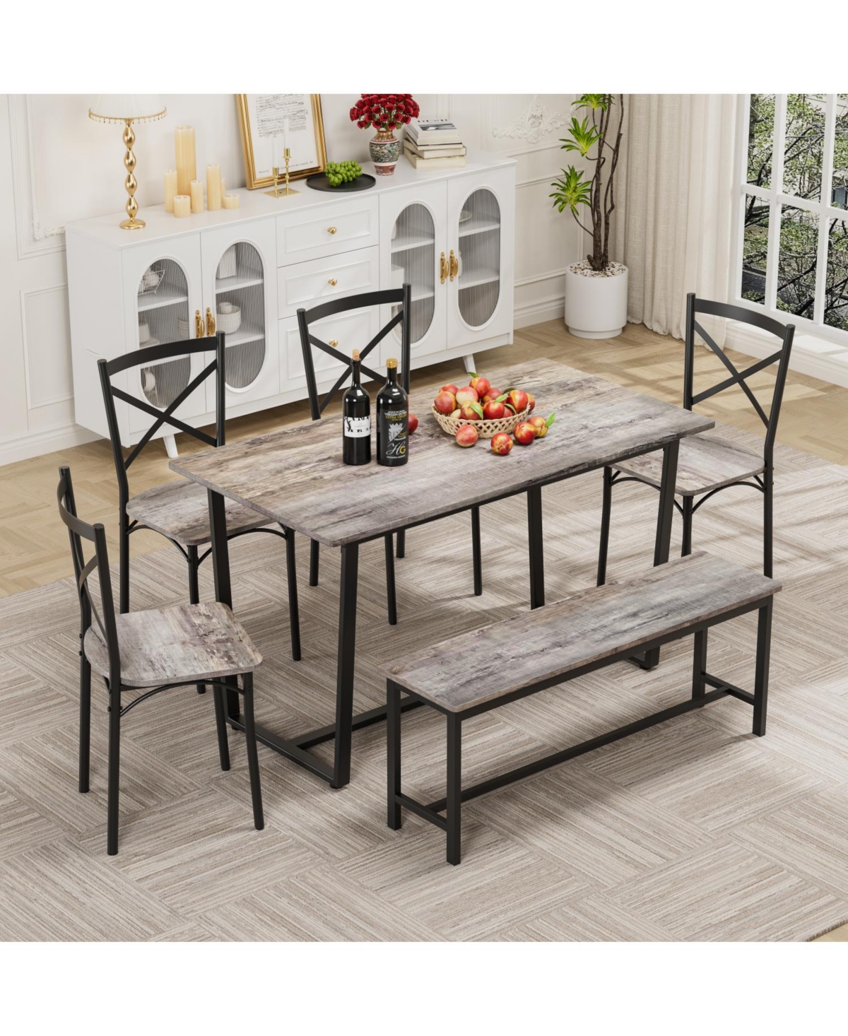 Click here for Streamdale Furniture 6-Piece Dining Set- Kitchen T... prices