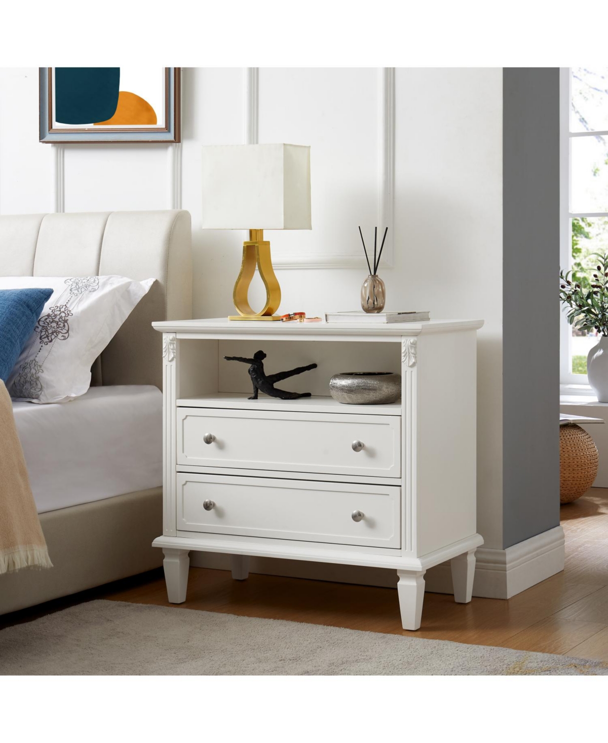 Click here for Streamdale Furniture Nightstand with Charging Stat... prices