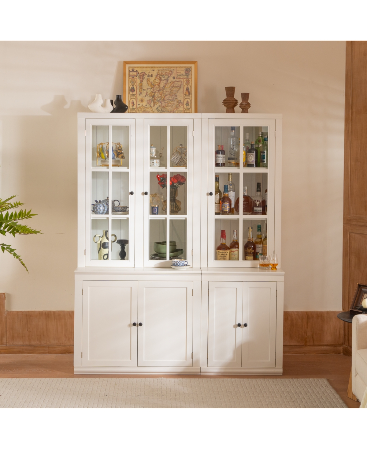 Click here for Streamdale Furniture 75" Pantry Cabinet Set... prices