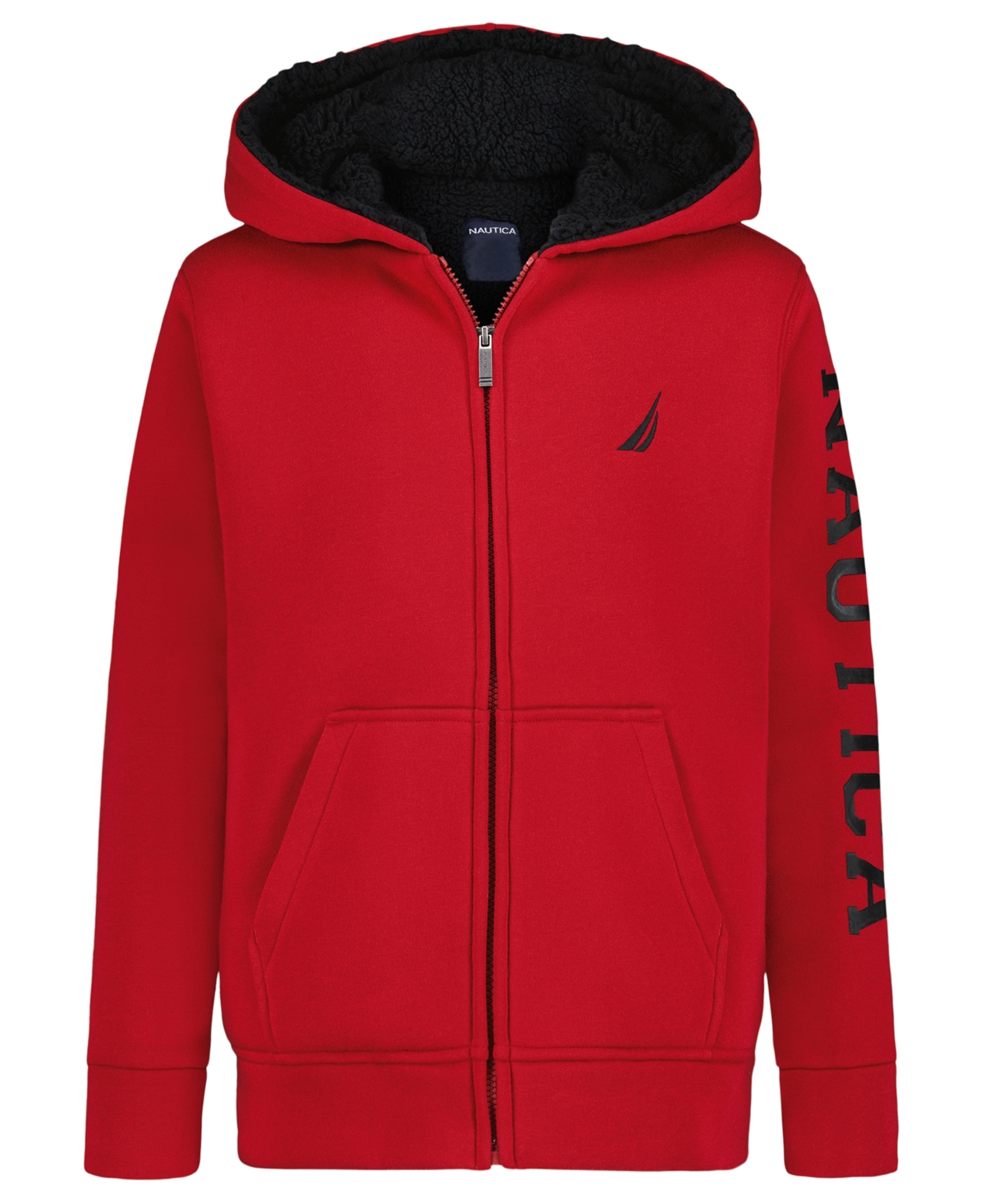 Click here for Nautica Boys 8-20 Hooded Full Zip Sweatshirt - Red prices