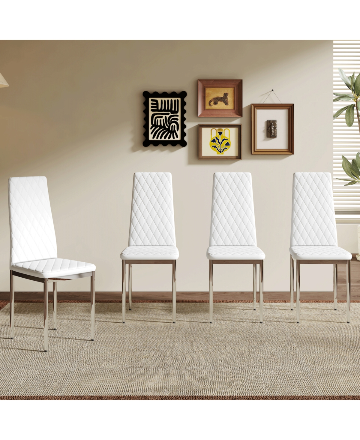 Click here for Streamdale Furniture Diamond Quilted Dining Chairs... prices
