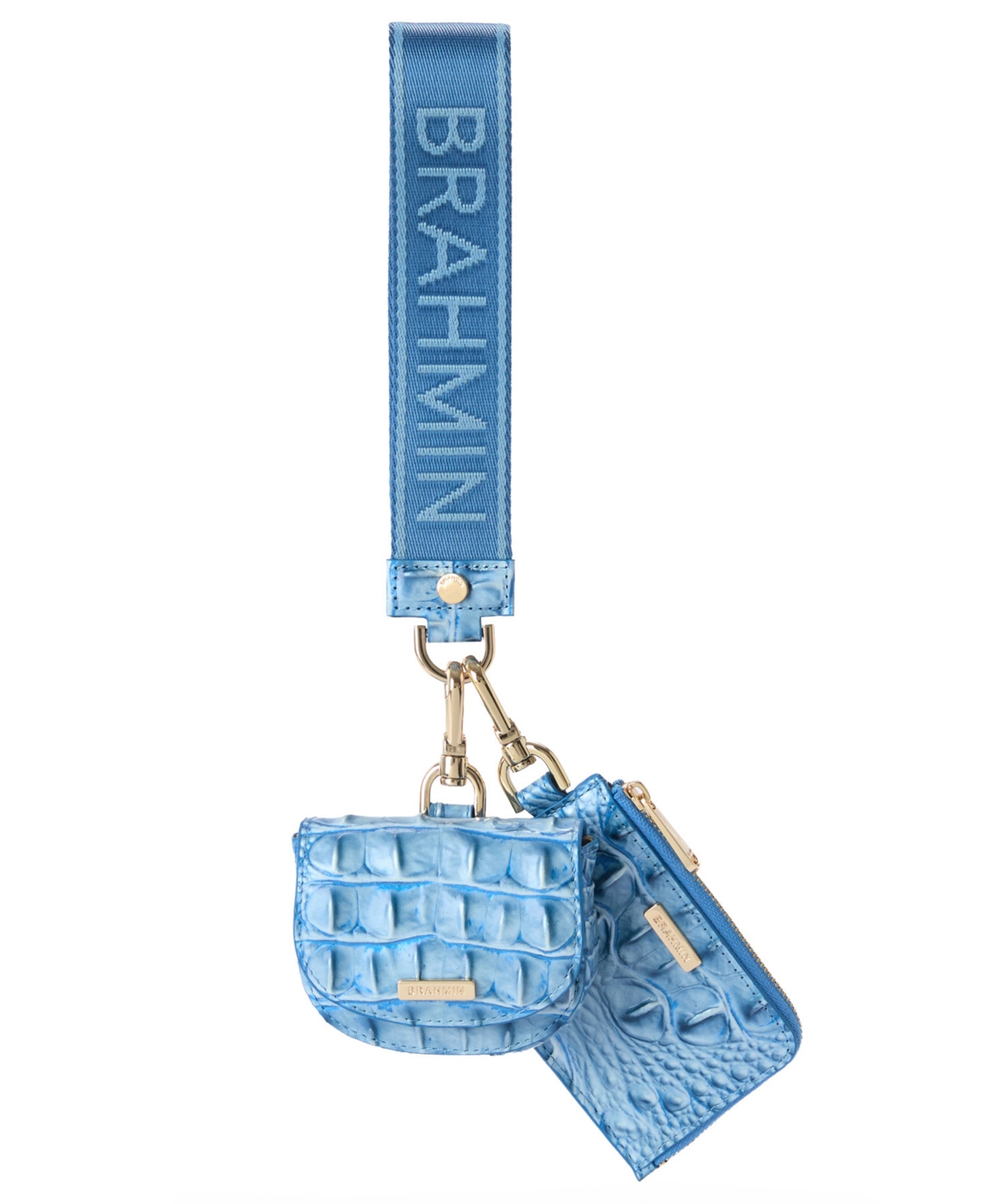 Click here for Brahmin Etta Melbourne Pouch Wristlet - Aura Blue prices