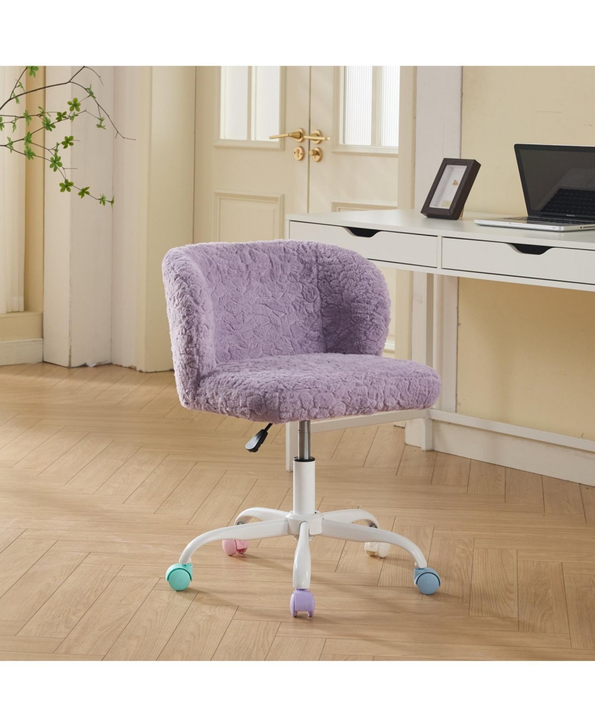 Click here for Streamdale Furniture Violet Artificial Rabbit Hair... prices