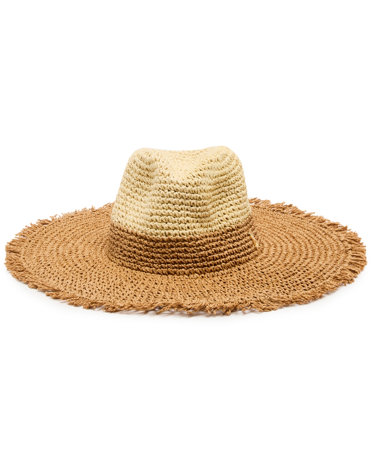 Click here for Steve Madden Split Decision Crochet Panama Hat - T... prices