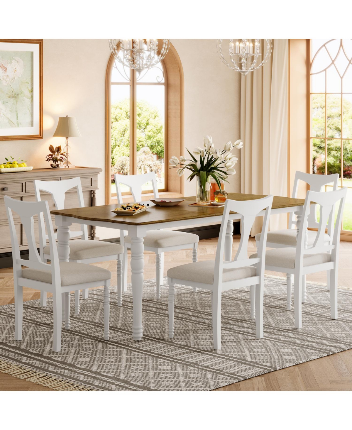 Click here for Streamdale Furniture Extendable Wood Dining Table... prices
