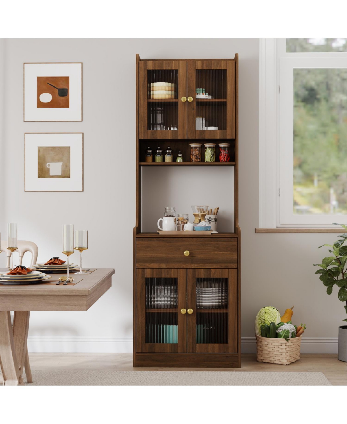 Click here for Streamdale Farmhouse Kitchen Hutch Buffet Cabinet... prices