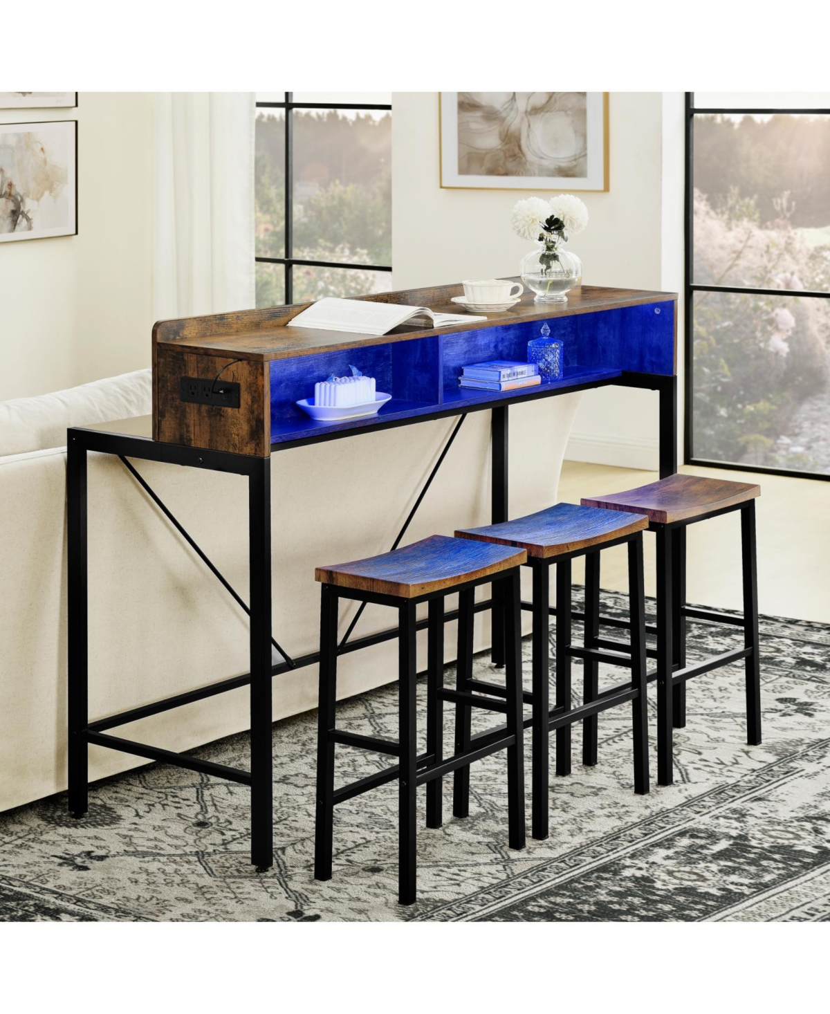 Click here for Streamdale Furniture 59" Bar Table Set with P... prices