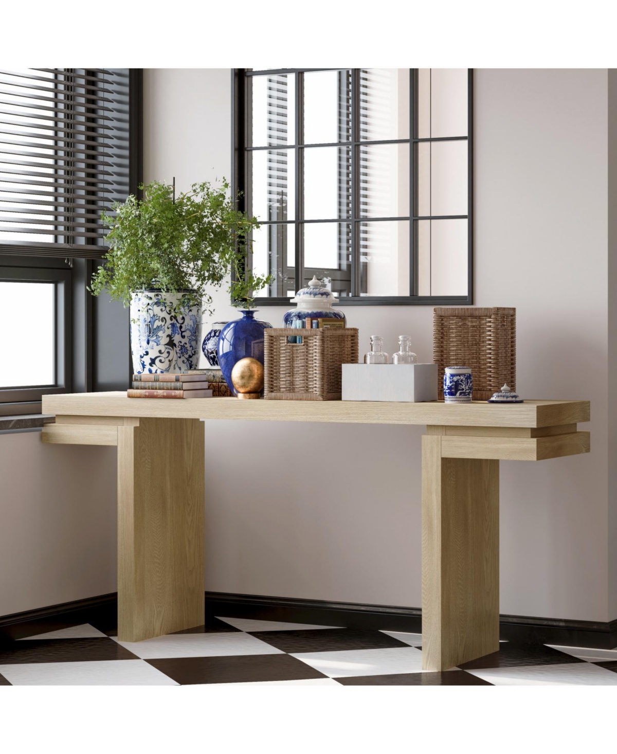 Click here for Streamdale Furniture 66" Wide Wood Console Ta... prices