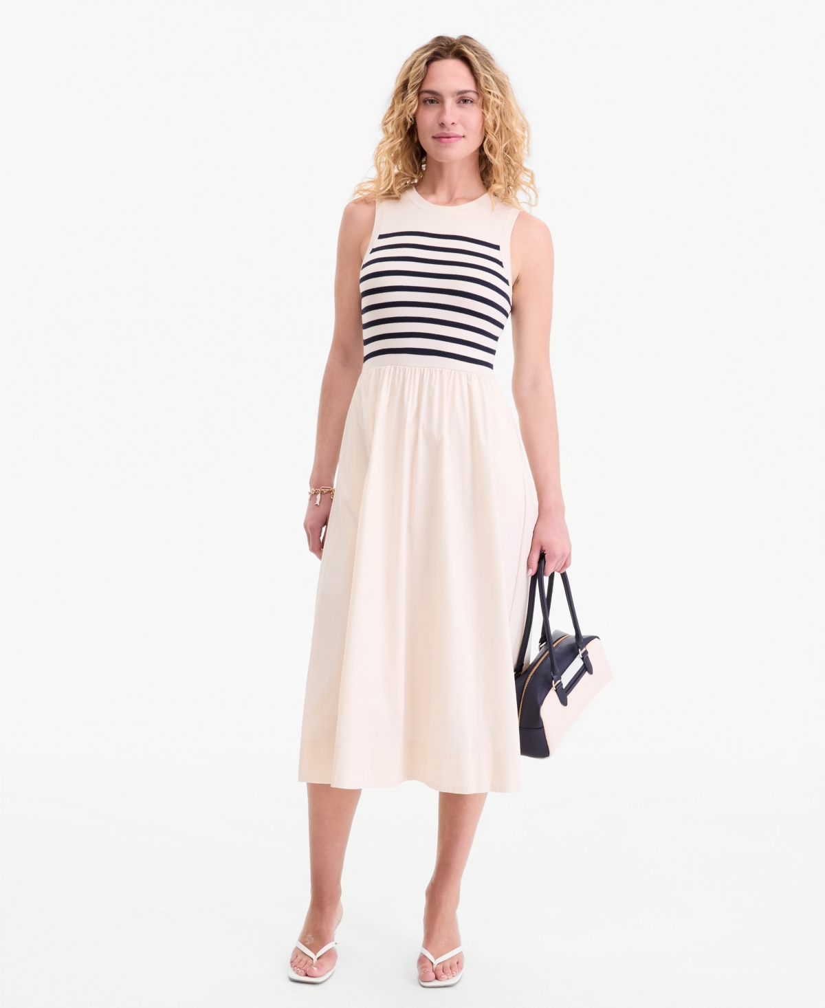 Click here for On 34th Womens Mixed-Media Sweater Midi Dress  Mac... prices