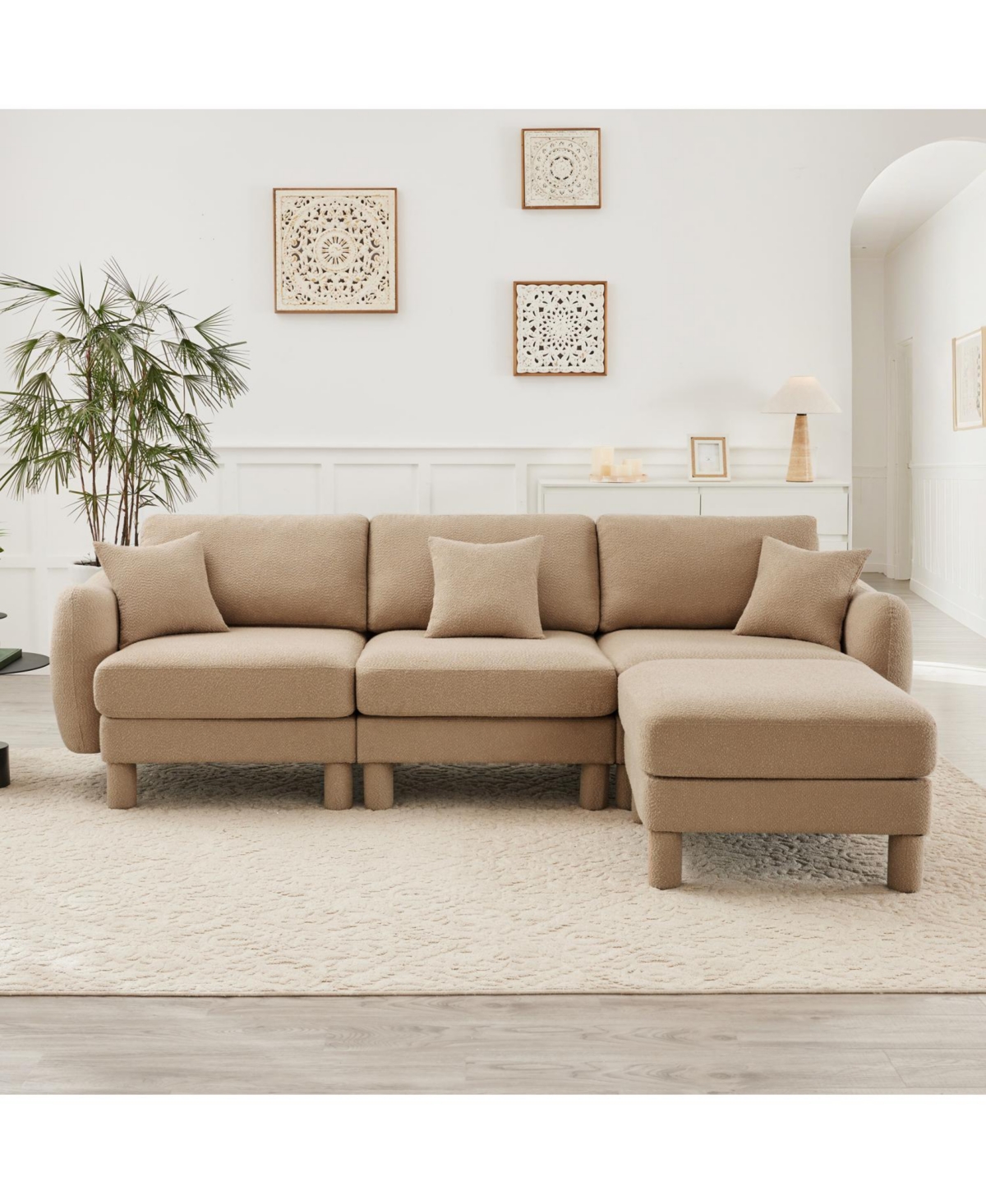 Click here for Streamdale Furniture Boucle Convertible Sectional... prices