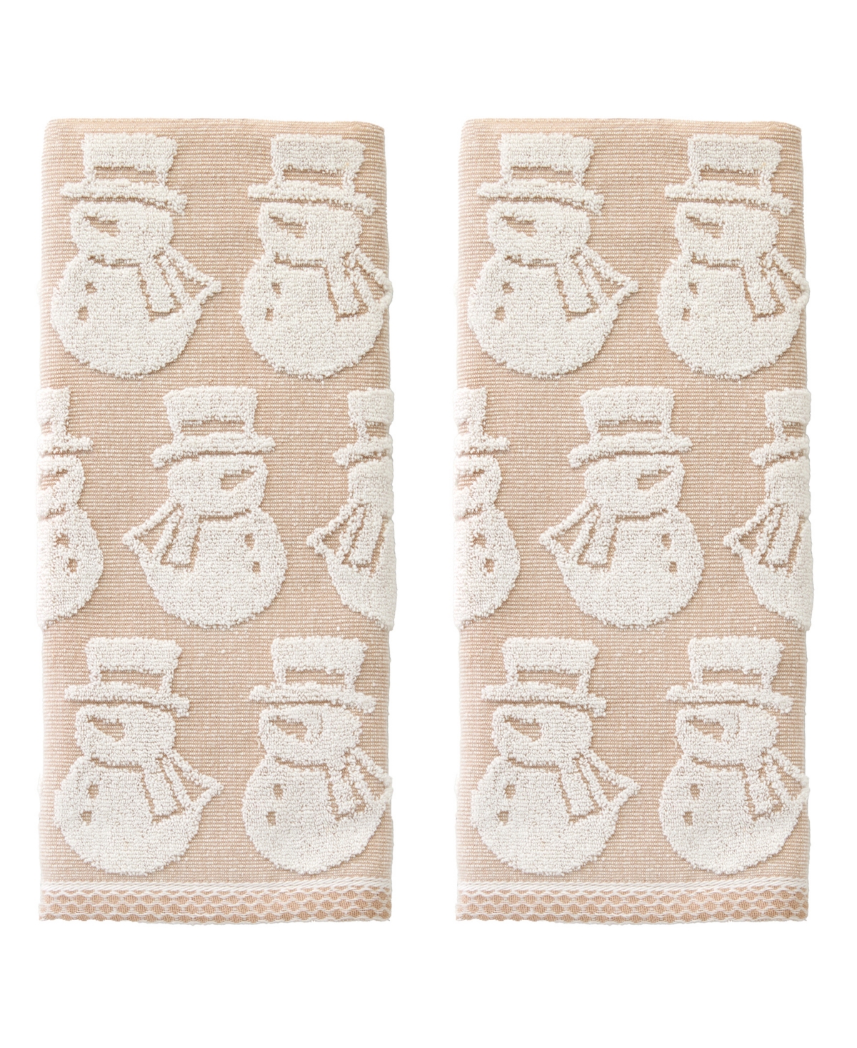 Click here for Skl Home Snowmen Jacquard Hand Towel  Set of 2 - T... prices